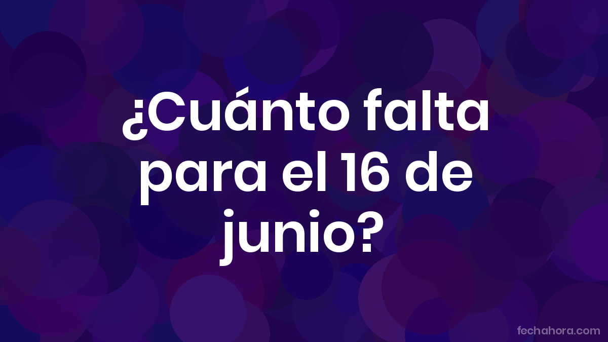 Cuantos Dias Faltan Para El 7 De Julionull